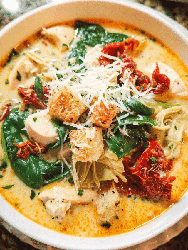 Slow Cooker Creamy Tuscan Chicken Soup - Oprah Recipes